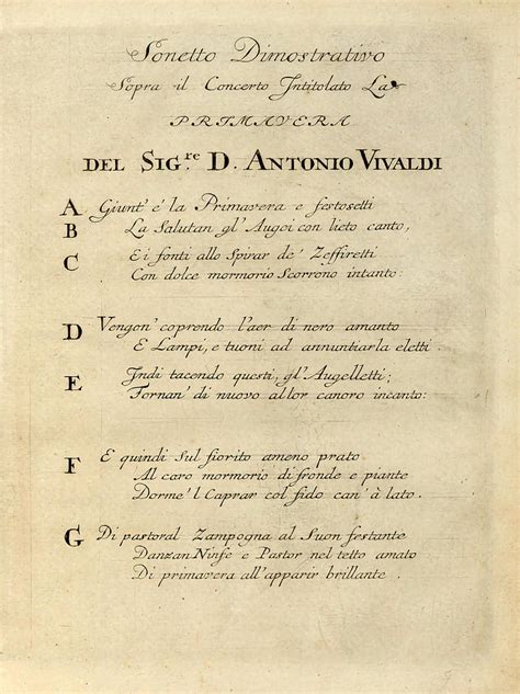 Image result for Vivaldi Spring Poem