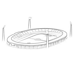 Stadiums Coloring Pages for Kids Printable free PDF download