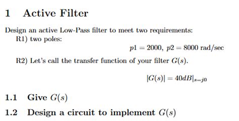 Image result for Active Filter Example
