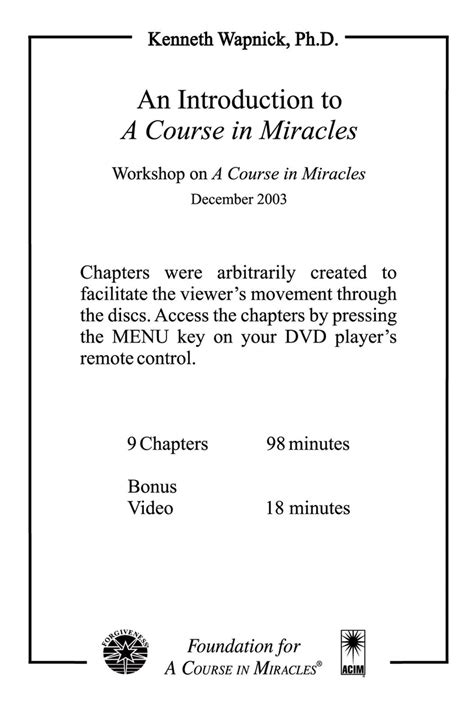 Image result for A Course In Miracles Introduction