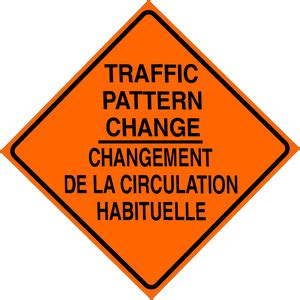 Image result for Traffic Pattern Change Sign