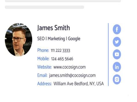 Image result for HTML Email Signature