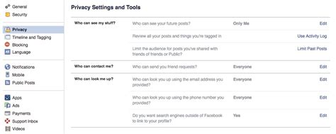 Image result for Facebook Android Privacy Settings