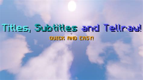 Image result for Minecraft Subtitle Command