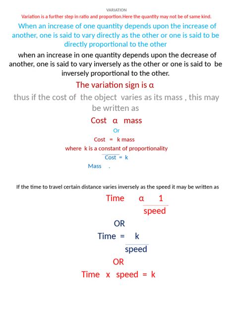 Image result for Ratio Proportion Variation