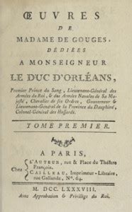 Image result for Olympe De Gouges Oeuvres