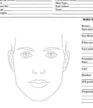 Image result for Basic Stage Makeup Chart