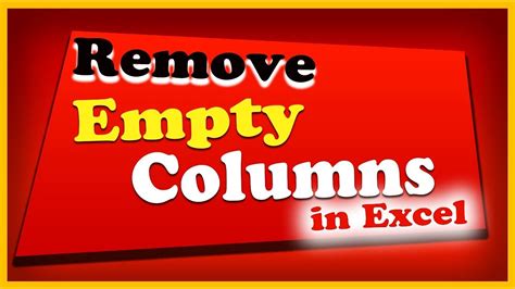 Image result for How to Remove Empty Columns in Excel