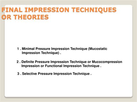 Image result for Impression Procedure