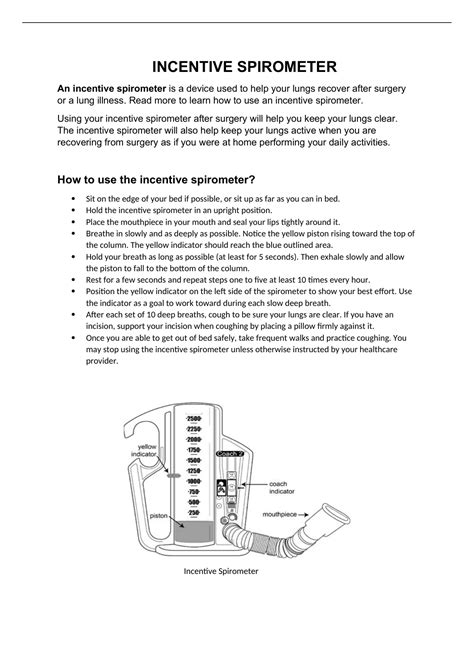 Image result for Incentive Spirometer Normal Range
