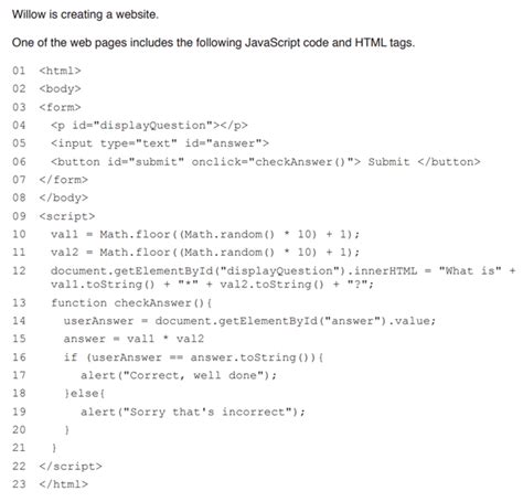 Image result for Computer Science Coding Past Exam Questions