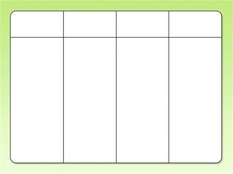 Image result for 4 Column Table