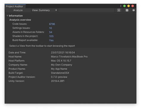Image result for Project Auditor Unity