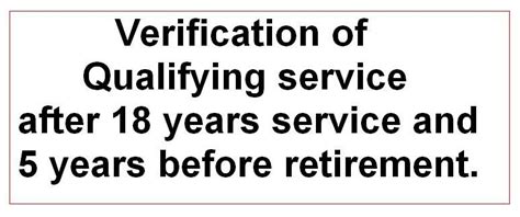 Image result for Example for Calculation of Verification of Qualifying Service