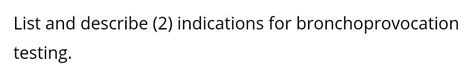 Image result for Bronchial Challenge Test Procedure