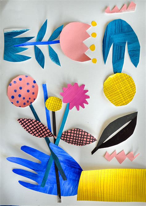 Image result for How to Make a Collage Using a Drawing of a Flower