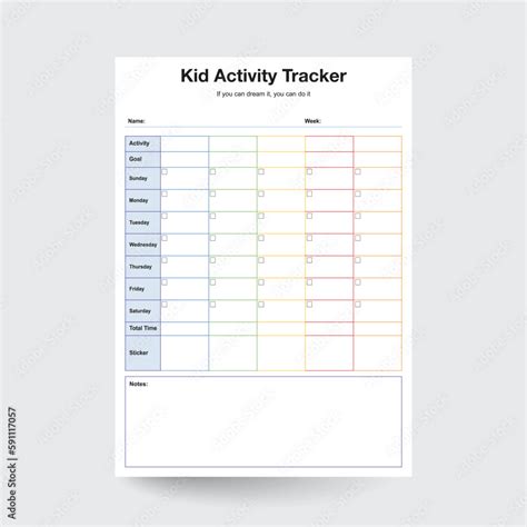 Kids Activity Planner,Activity Tracker,Activity Planner,Kids Activity ...