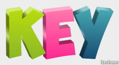 Image result for Key Color Text