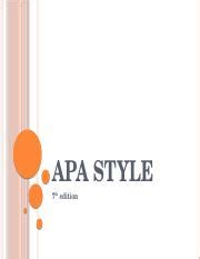 Image result for APA PowerPoint Sample