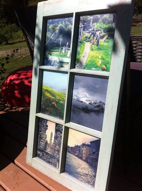 Image result for DIY Picture Frame Using Old Window
