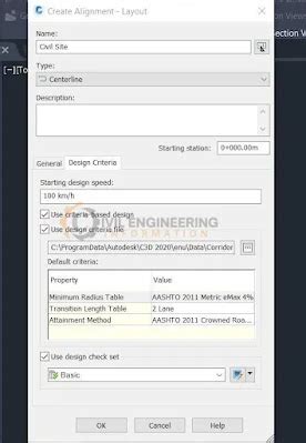 Image result for AutoCAD Civil 3D Create Alignment