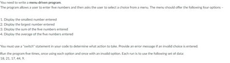Image result for Menu-Driven Program Examples Class 11th CS