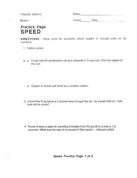 Image result for Constant Speed Practice Problems