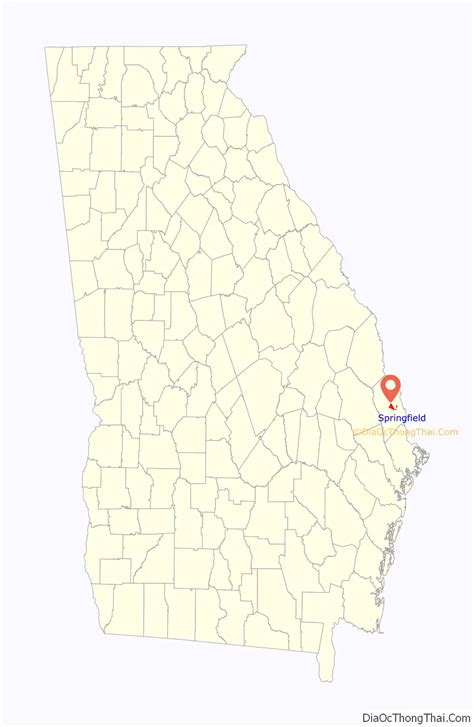 Image result for Springfield Georgia On Map