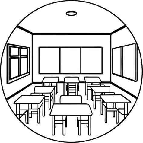 Black White Classroom Drawing Vectors & Illustrations for Free Download ...