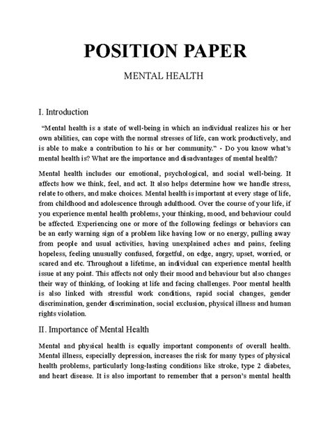Image result for Examples of a Abstract of a Position Paper