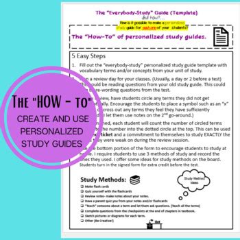 Image result for How to Make a Good Study Guide