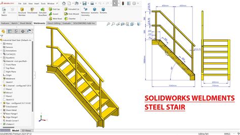 Image result for SolidWorks Stair Tutorial