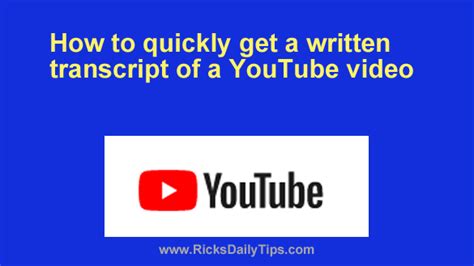 Image result for Transcript Video Help