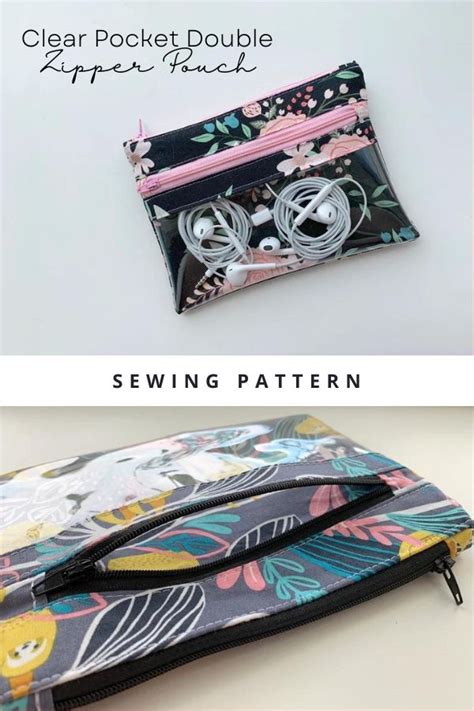 Image result for Double Zipper Mini Pouch Sewing Pattern
