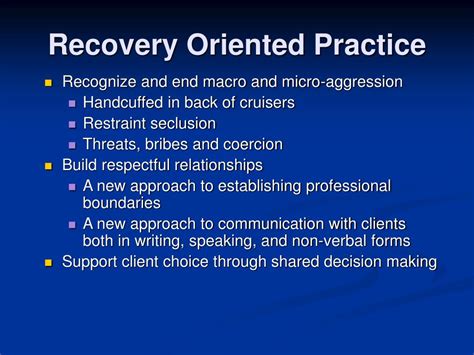 Image result for Recovery-Oriented Practice Approach