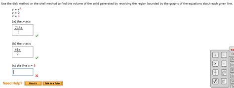 Image result for Volume Using Disk and Shell Method