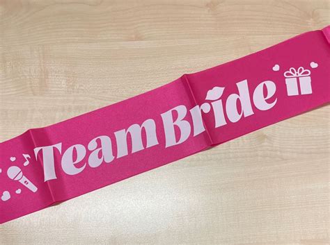 Image result for Team Bride Pink Sash Party