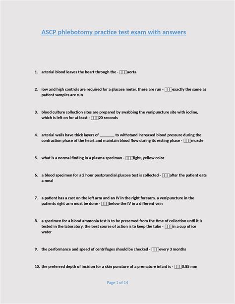 Image result for ASCP Practice Test