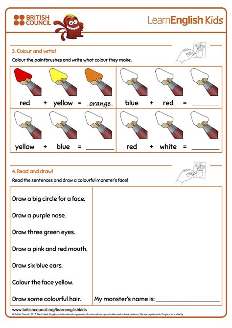 Image result for Colours Worksheet