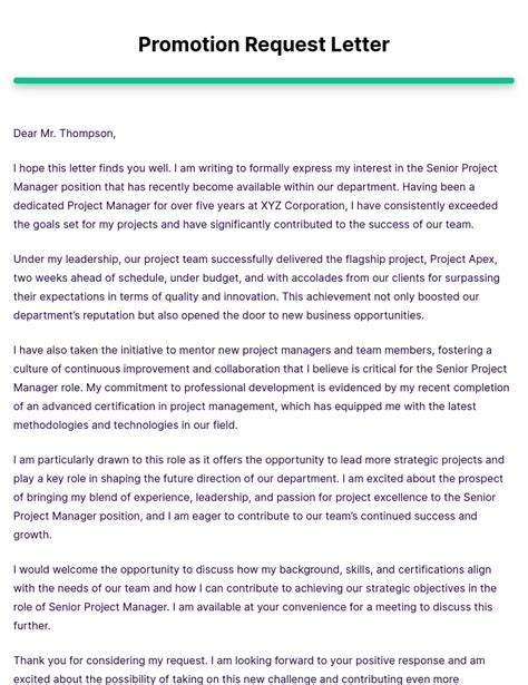 Image result for Promotion Request Letter Format