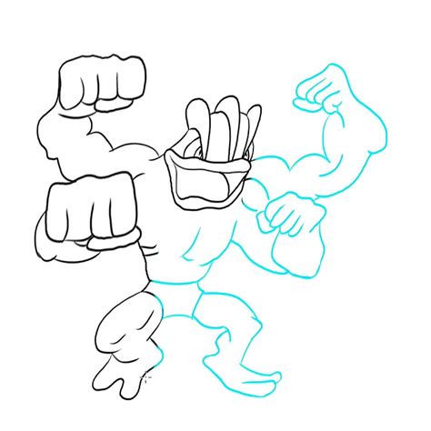 Image result for Machamp Drawing