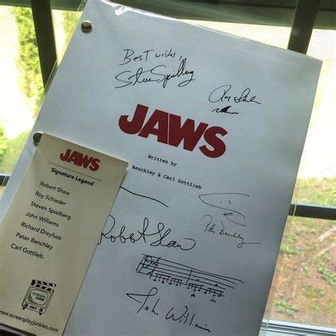 Image result for Writing Jaws Script
