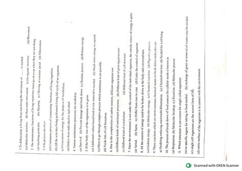 Image result for Science MCQ Class 10 Life Proces