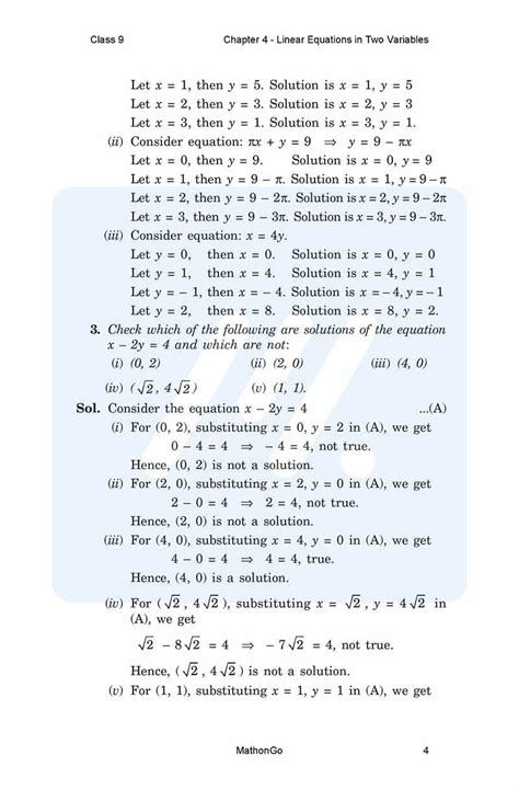 Image result for Class 9 Math Chapter 4