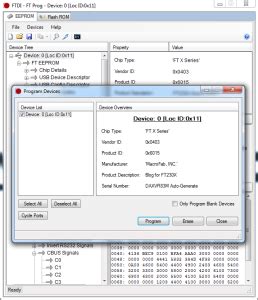 Image result for FT Prog Program Utility