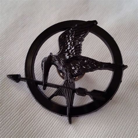 Mockingjay Pin On Fire Wallpaper