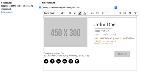 Image result for HTML Digital Email Signature