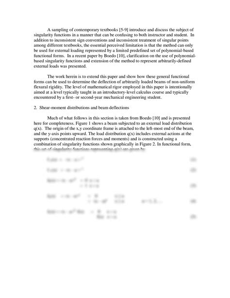 Image result for Singularity Functions Uniform Load Example