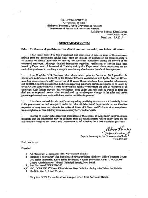 Image result for Example for Calculation of Verification of Qualifying Service