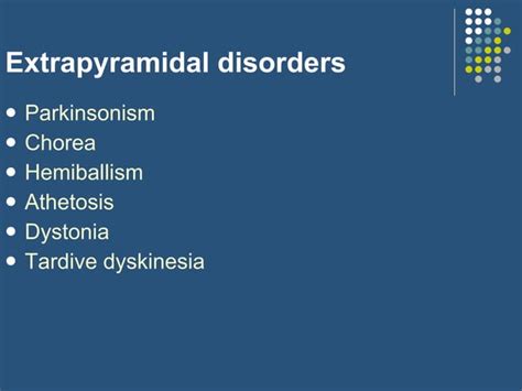 Image result for Extrapyramidal Movement Disorders